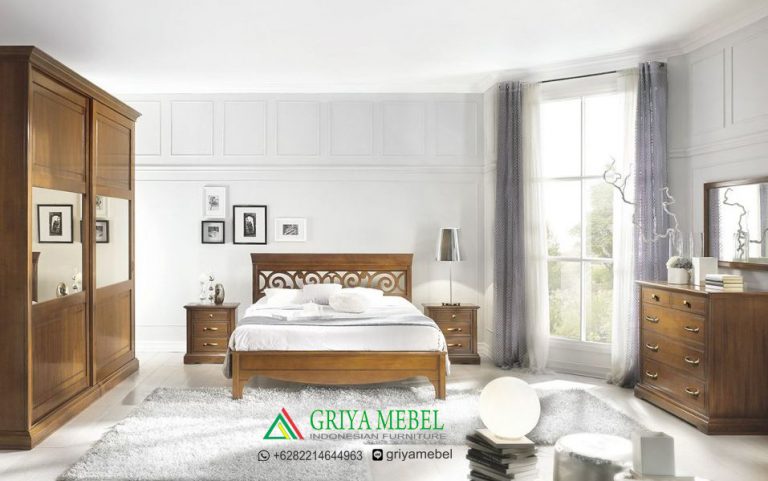 Kamar Set Jati Model Retro Minimalis | Furniture Jati Jepara