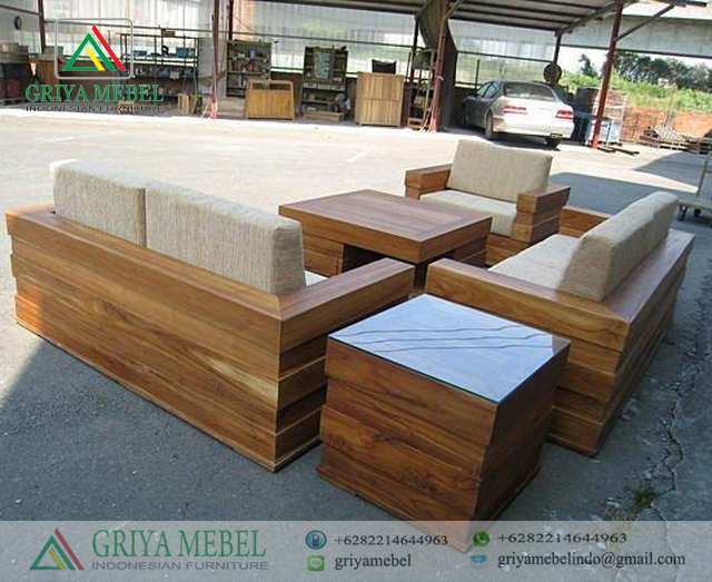 Kursi Tamu Box Jati Minimalis | Furniture Jati Jepara