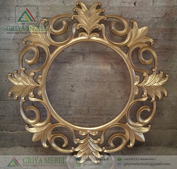 Pigura Ukiran Duco Gold | Furniture Jati Jepara